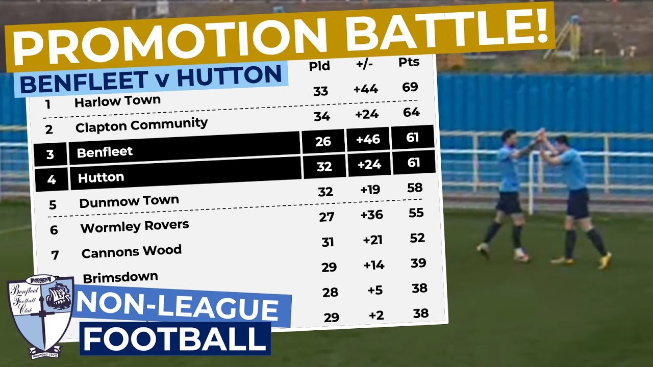 BENFLEET v HUTTON | PROMOTION BATTLE! - YouTube