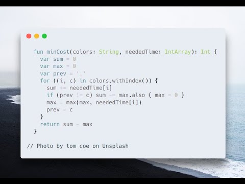 # 27.12.2023 [1578. Minimum Time to Make Rope Colorful] - YouTube