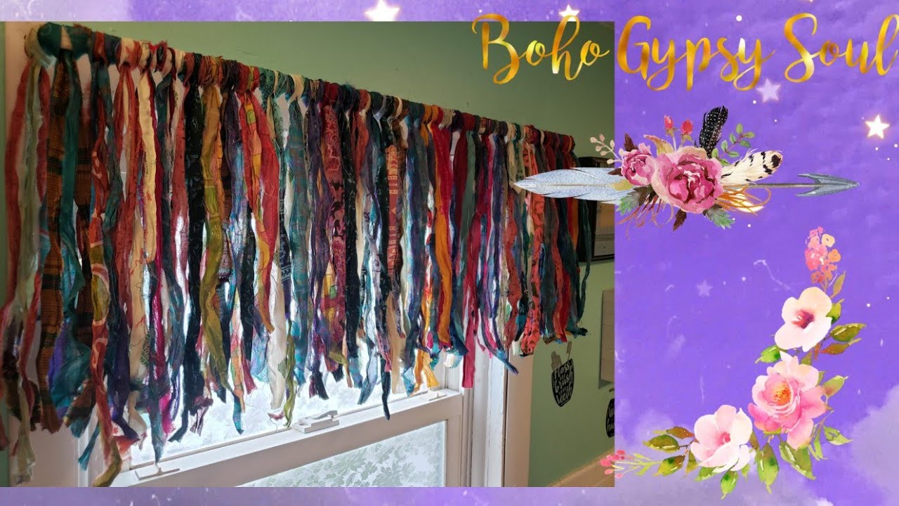 MAKING BOHO GYPSY CURTAINS 💜💜💜 - YouTube