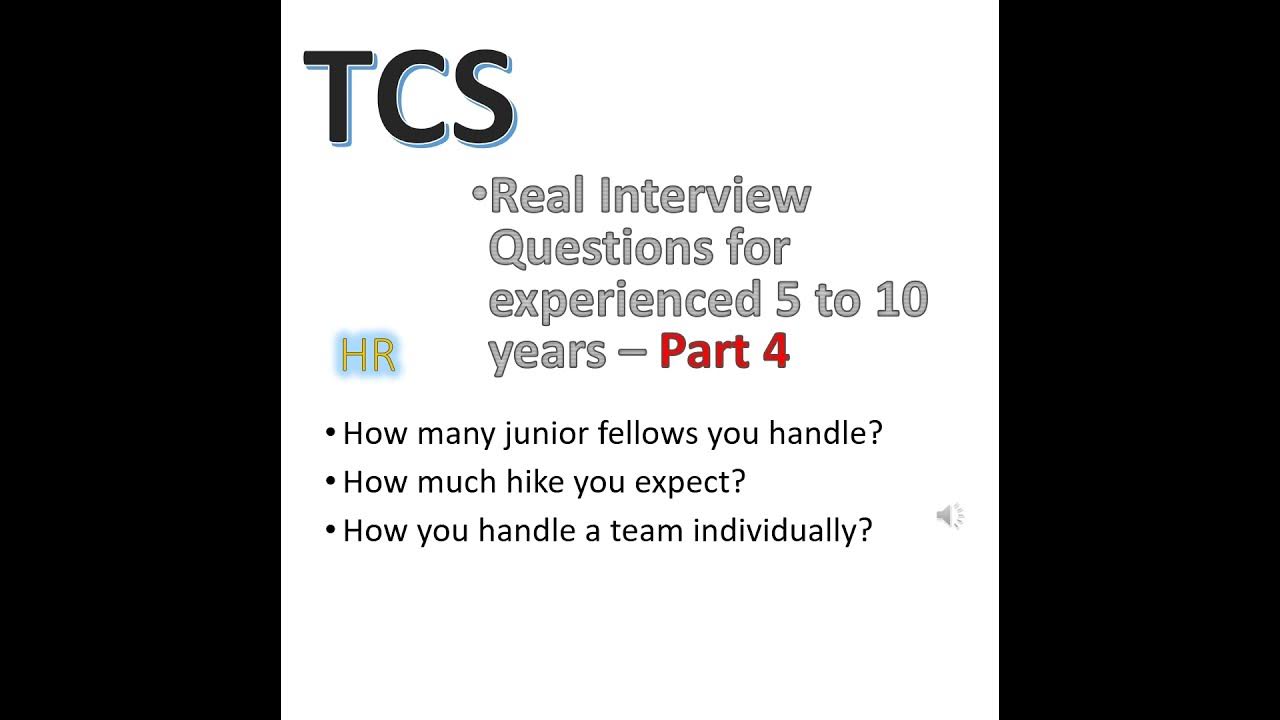 Tcs Real Time Manual Testing Interview Questions For Exp 5 To 10 Yrs Manualtesting Part 4 Youtube