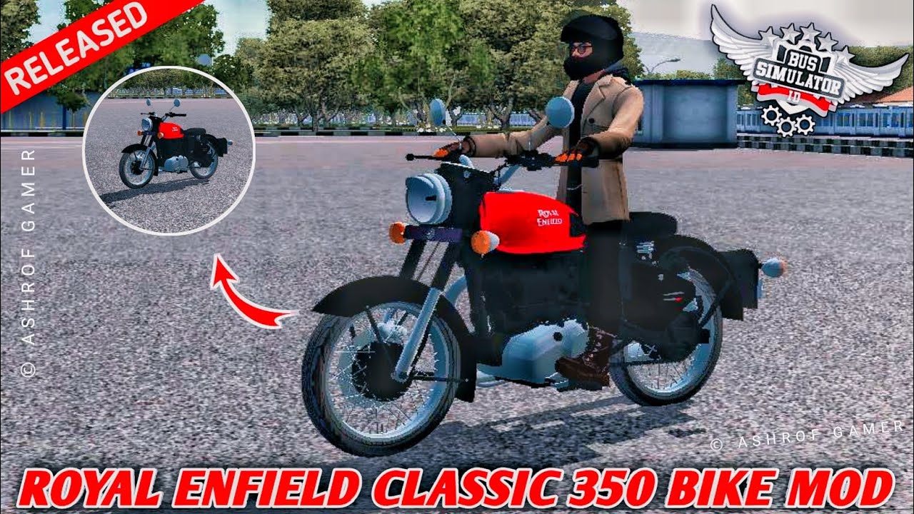 Download ROYAL ENFIELD CLASSIC 350 BIKE MOD for Bussid🥳New Bike Mod ...