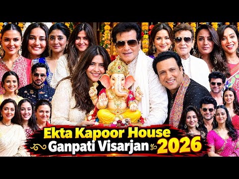 Ekta Kapoor Ganpati Visarjan 2026 | Celebrities at Ekta Kapoor Ganpati Visarjan | Ganpati Puja 2026
