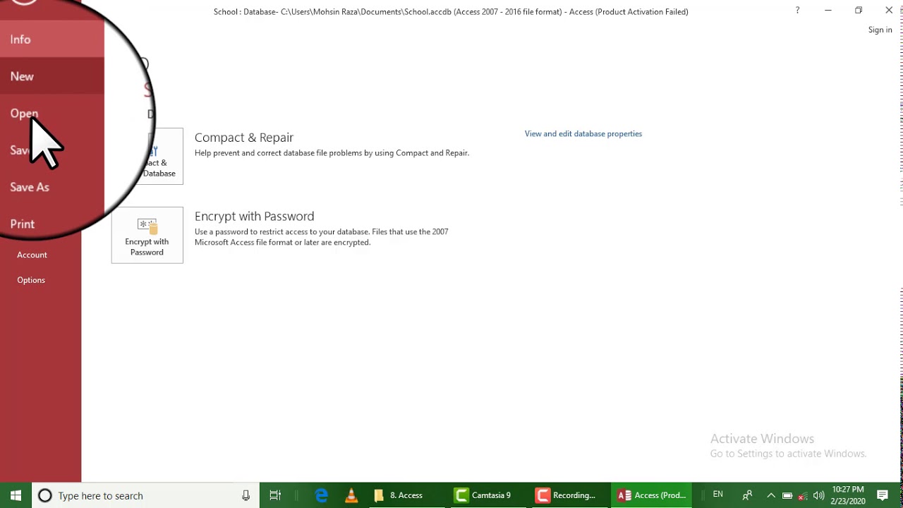 Ms Access Interface - YouTube