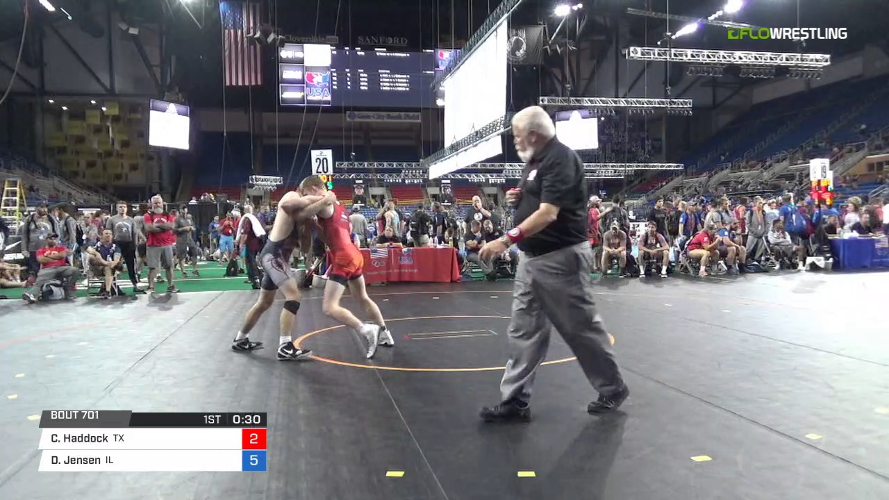 Junior GR 152 Round of 32 - Cameron Haddock (TX) vs. Dalton Jensen (IL ...