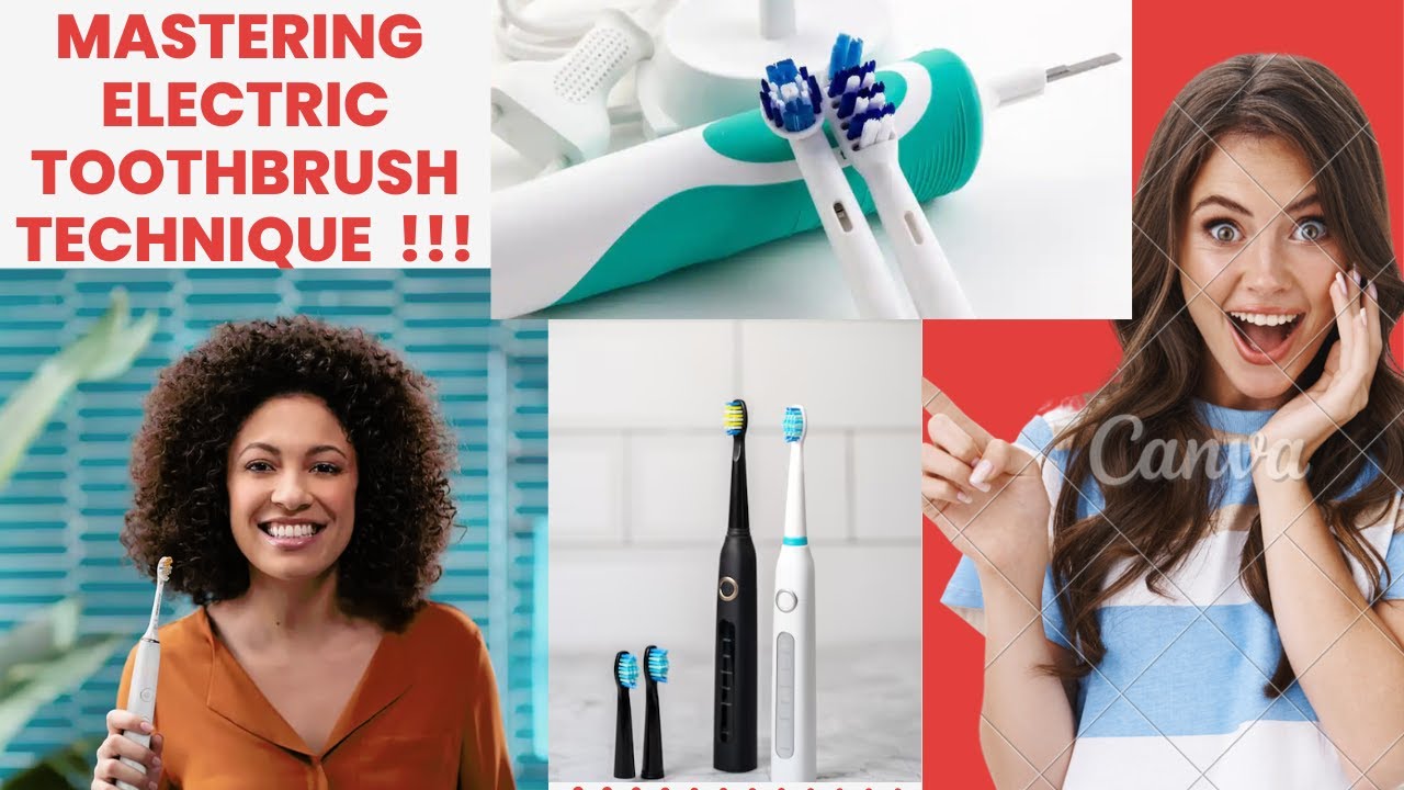 How to brush with an electric toothbrush / How to use a electric ...