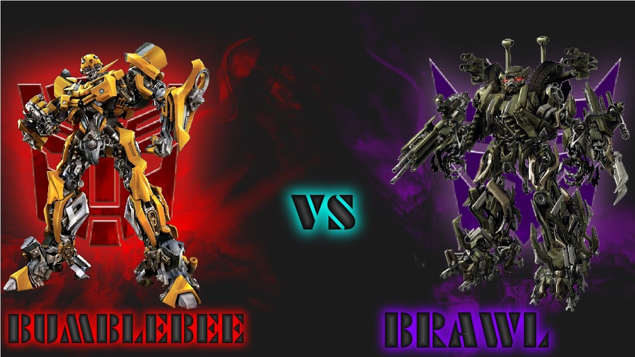 Transformers Battle; Bumblebee vs Brawl - YouTube