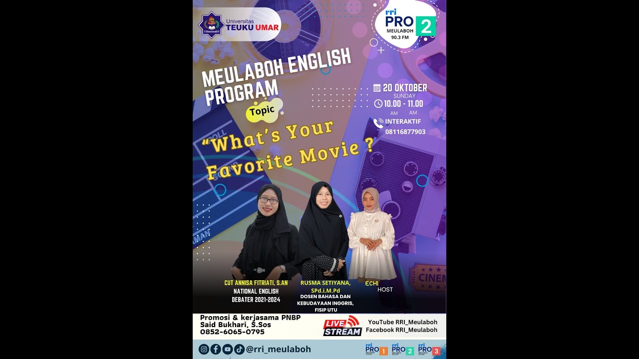 MEULABOH ENGLISH PROGRAM ''What ' s Your Favorite program ? - YouTube