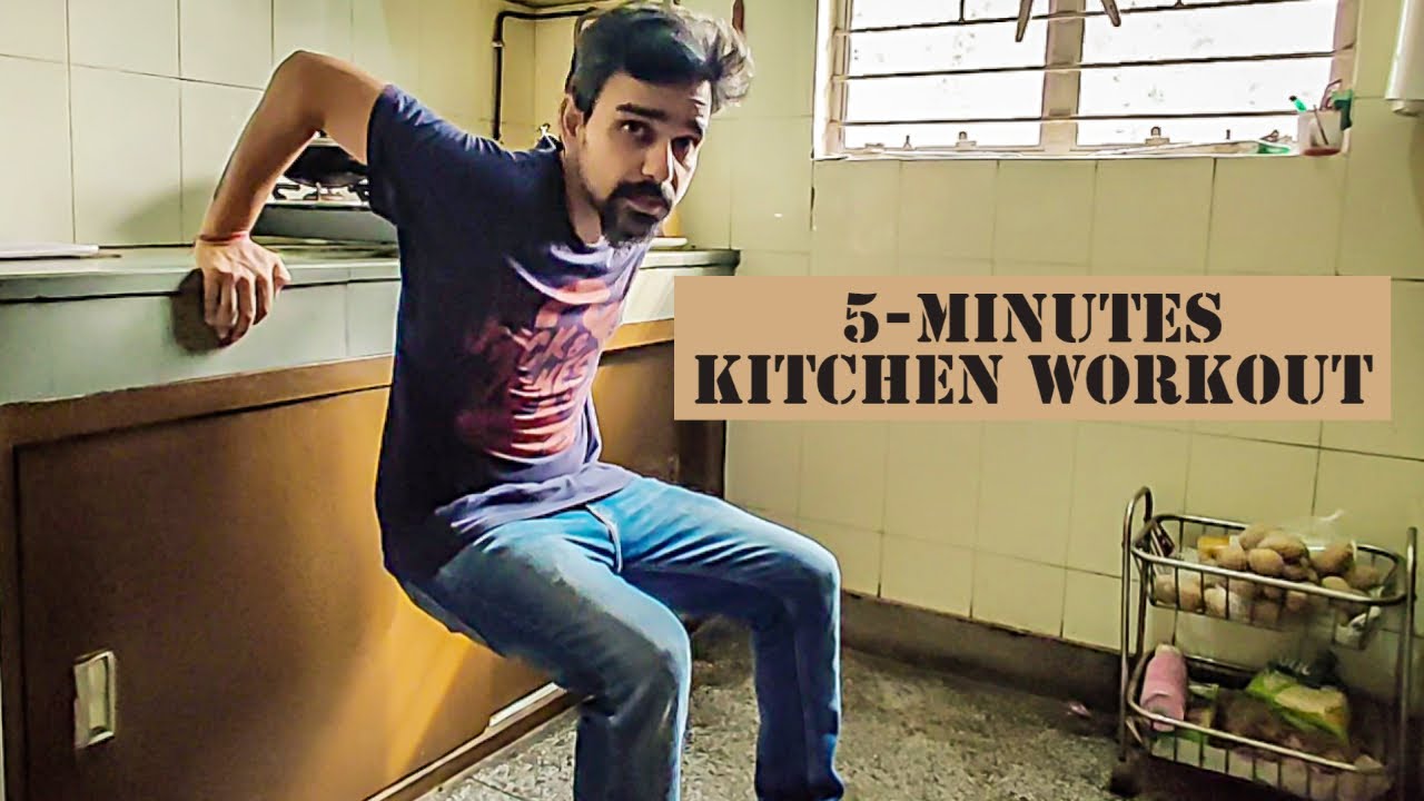 5 Minute Kitchen Workout |Top 5 Exercises to lose Weight |Top 5 ...