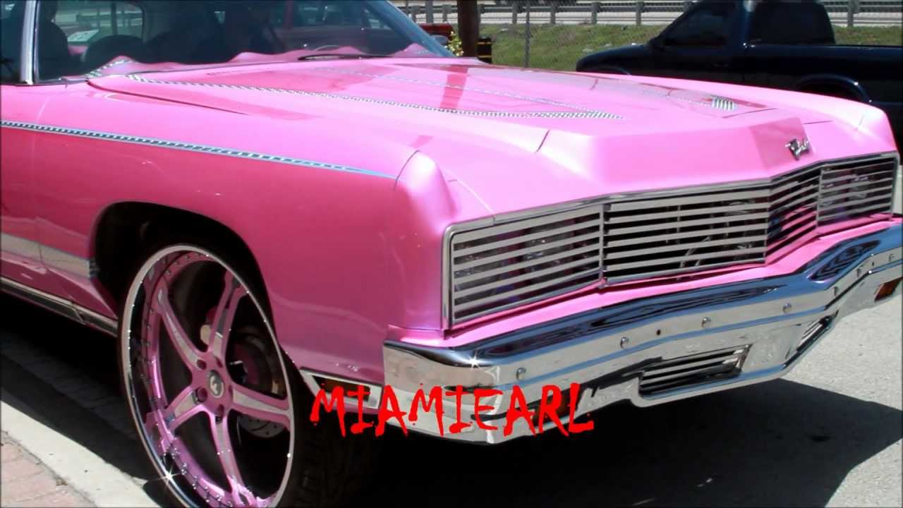 I95 Motorsports- Outrageous Miami Pink 73' Donk on 26" Forgiato's - YouTube