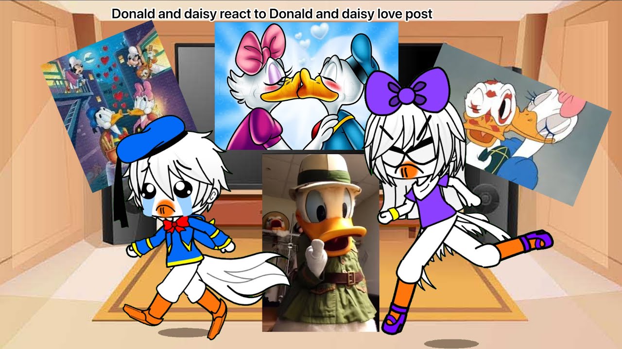 Donald and daisy react to their love post - YouTube