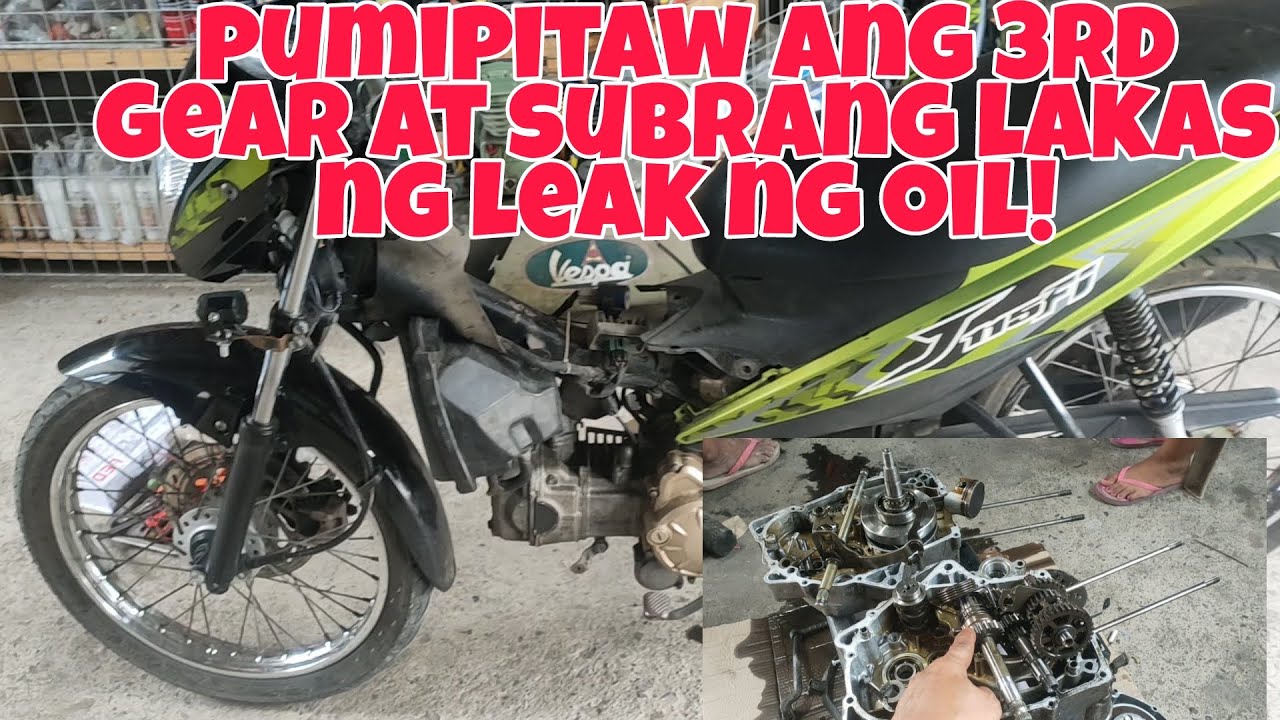 suzuki raider J 115 pumipitaw ang 3rd gear at subrang lakas ang leak ng ...