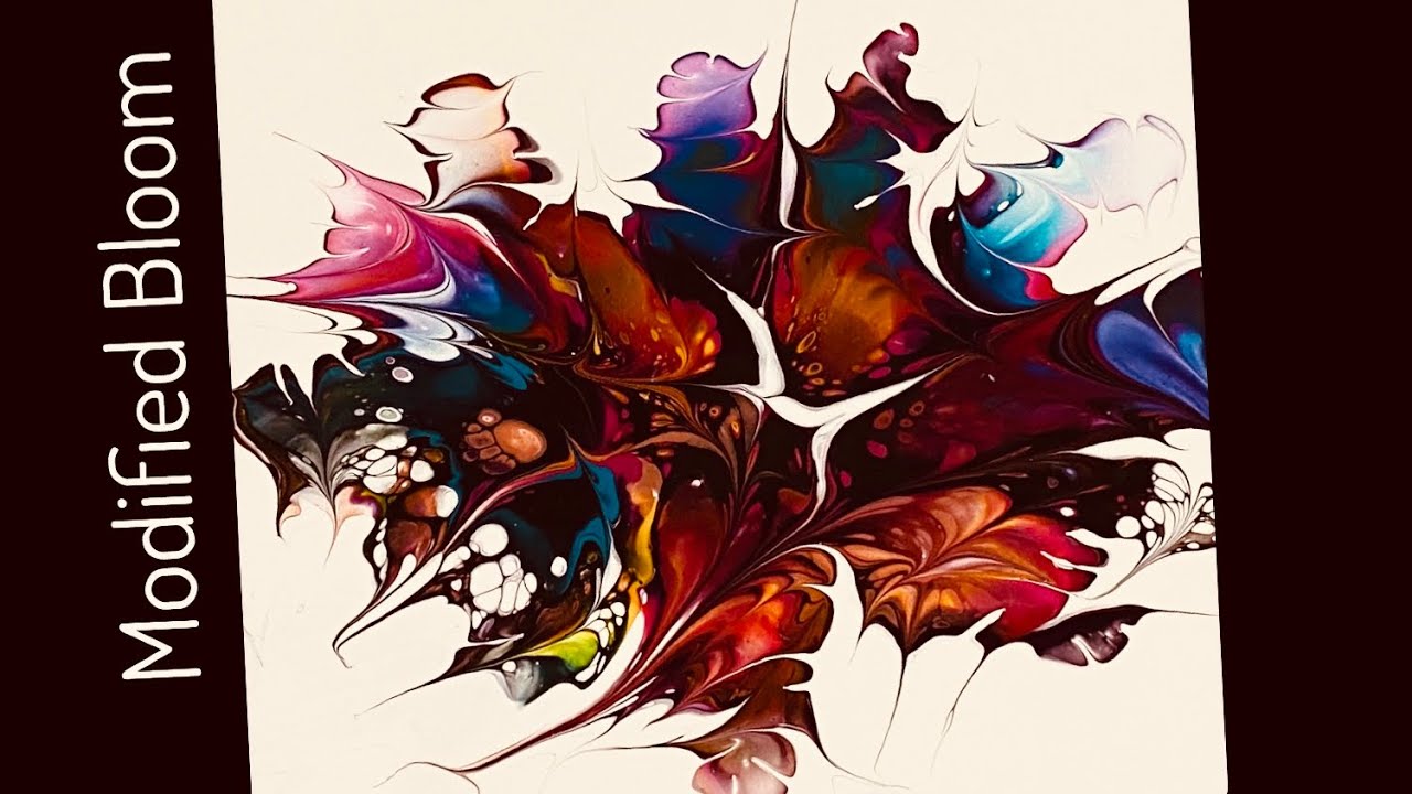 (701) Modified Bloom Technique, Bloom Technique, Acrylic Pouring - YouTube