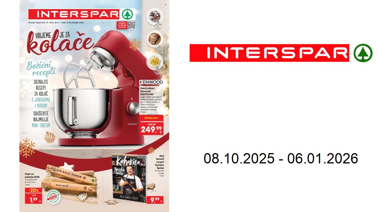 INTERSPAR katalog - INTERSPAR Kolači - 08.10. - 06.01.2025 - YouTube