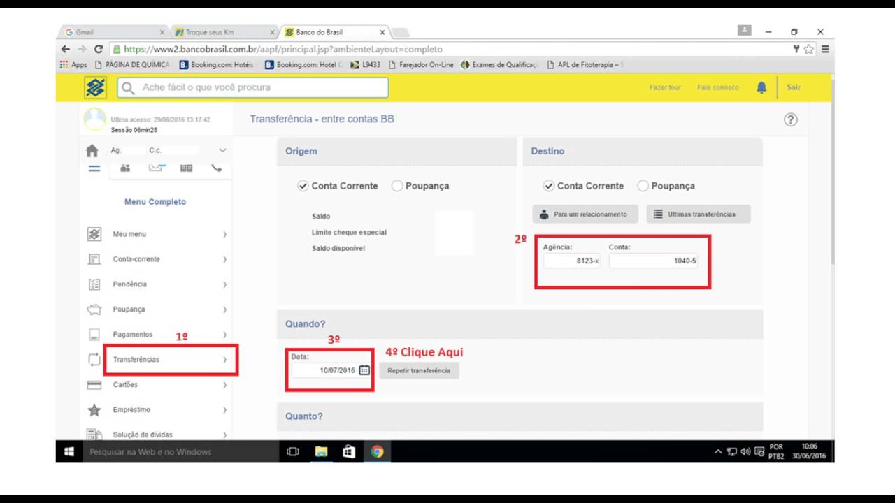 Tranferencia Programada BB - YouTube