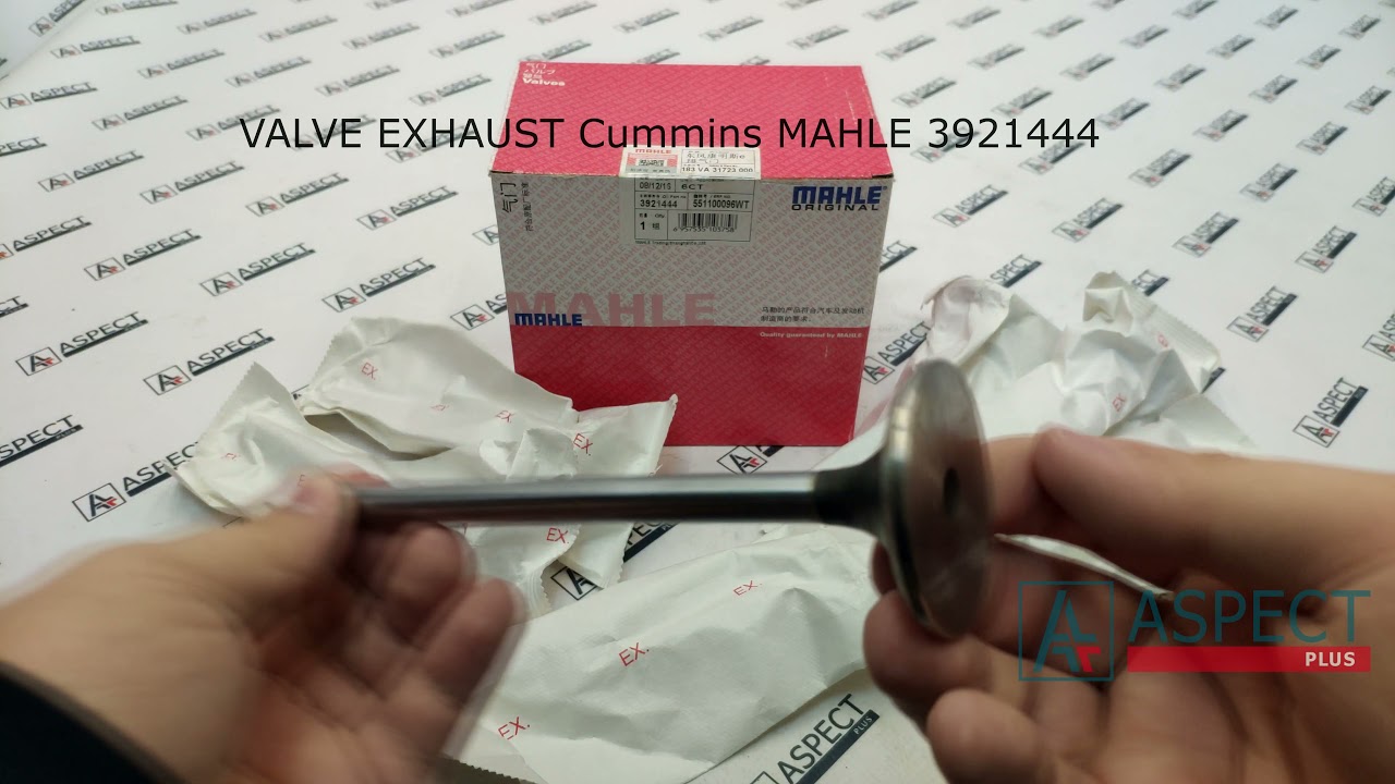 Клапан выпускной Cummins 3921444 VALVE EXHAUST MAHLE - YouTube