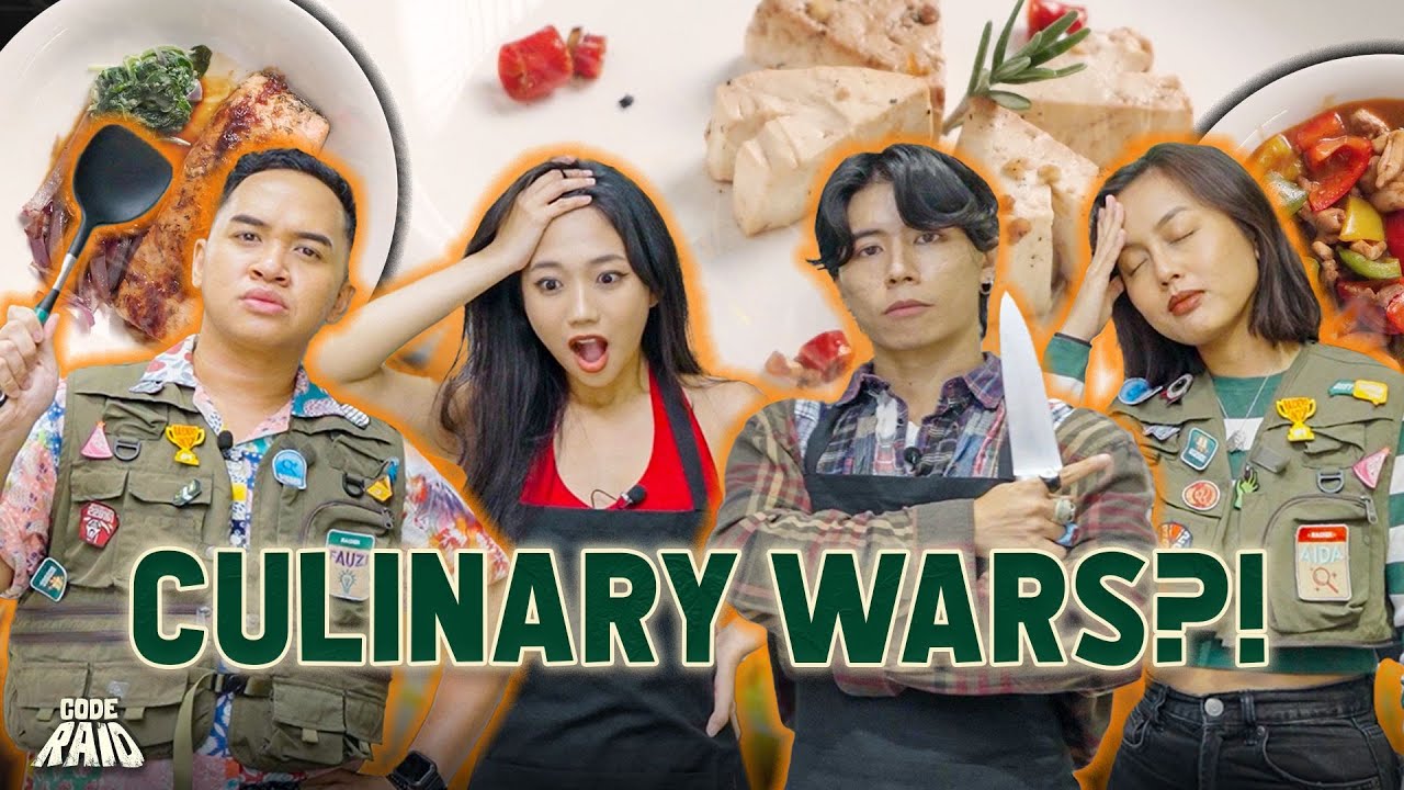 4 BEGINNER COOKS Make A Meal With RANDOM Ingredients | 🚨 CODE RAID EP ...