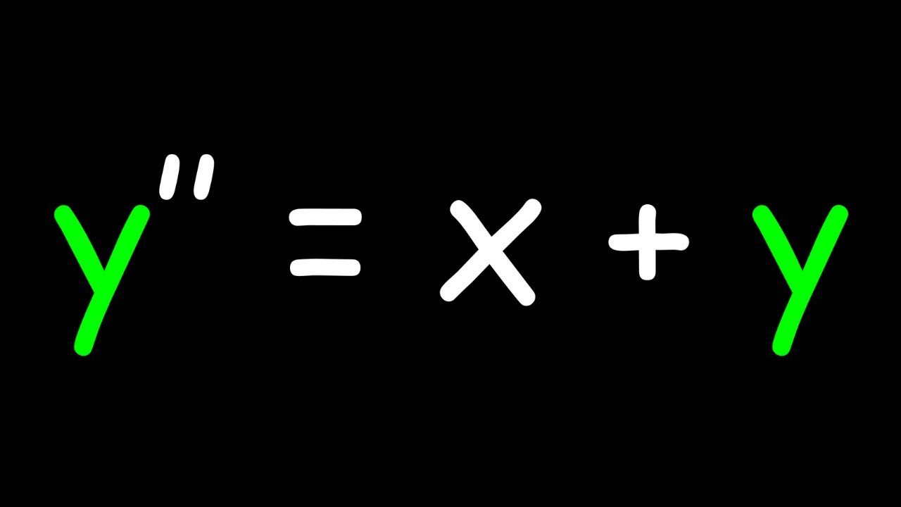 Lets Solve A Quick And EZ Differential Equation - YouTube