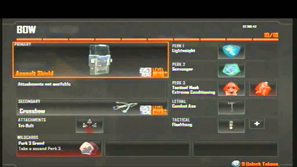 BO2 Cross Bow + Assault shield custom class setup - YouTube
