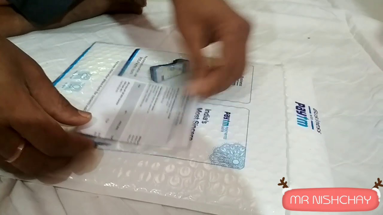 Unboxing Paytm All In One Upi Qr Sticker And Standee - YouTube
