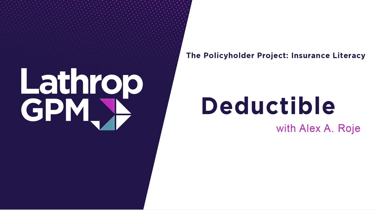 The Policyholder Project: Insurance Literacy - Deductible - YouTube