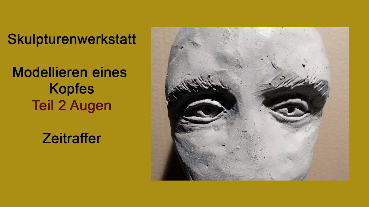 Einen Kopf modellieren - Teil 2: Die Augen - YouTube