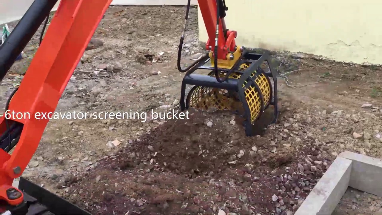 2-6t screening bucket - YouTube