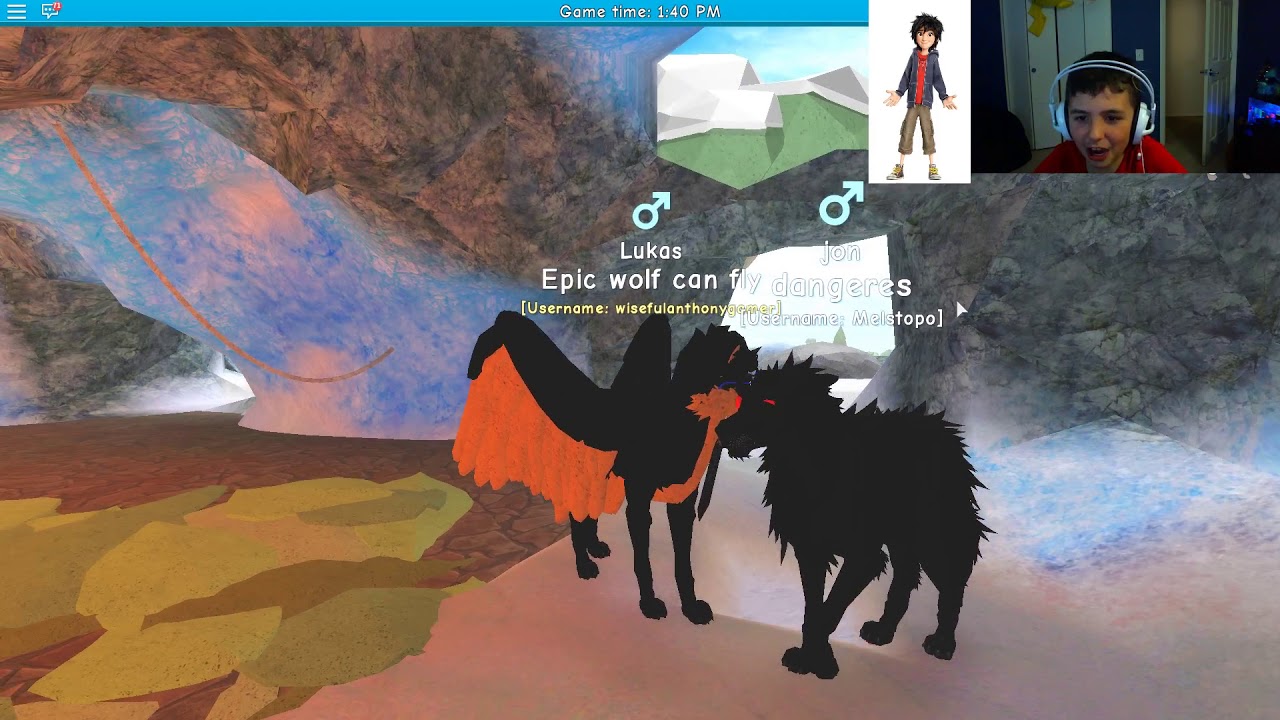 Roblox Lukas the epic fly wolf!!! - YouTube