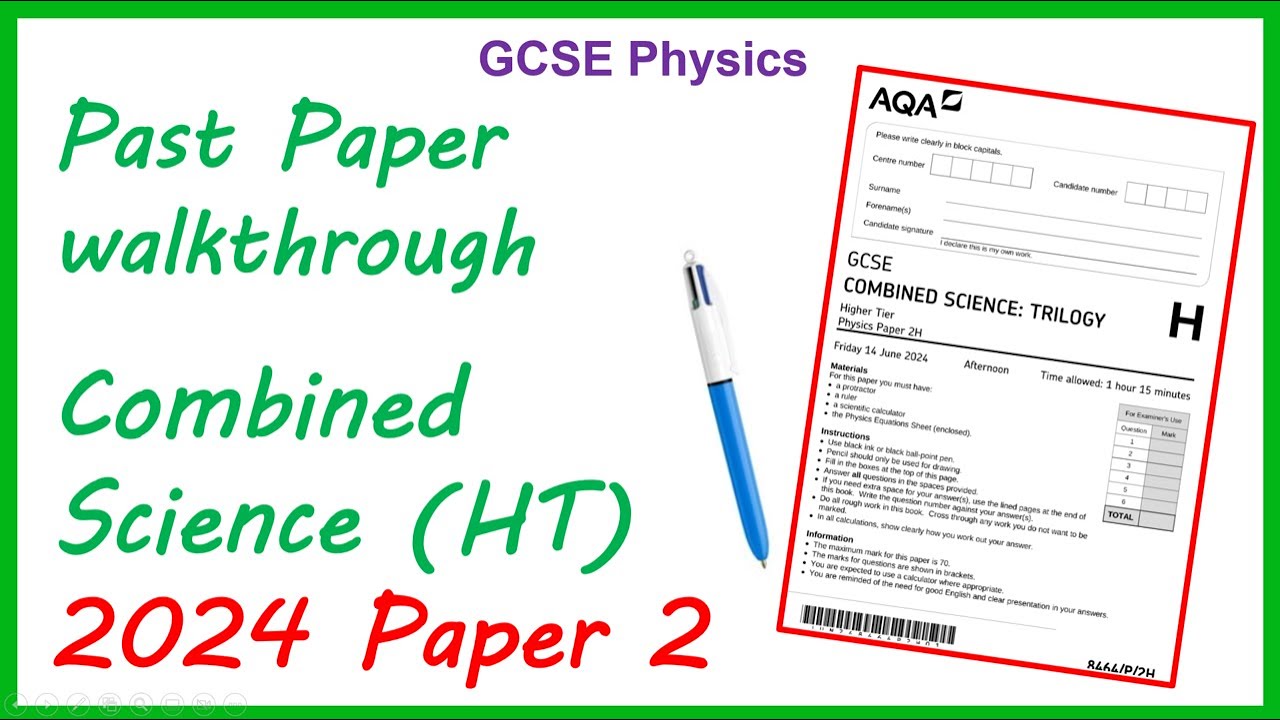 GCSE Combined Physics 2024 Paper 2 - YouTube