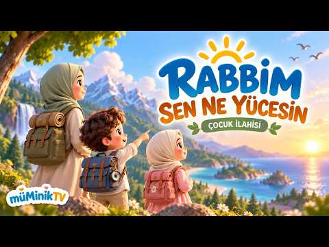 Rabbim Sen Ne Yücesin | Çocuk İlahileri ve Animasyon | müMinikTV