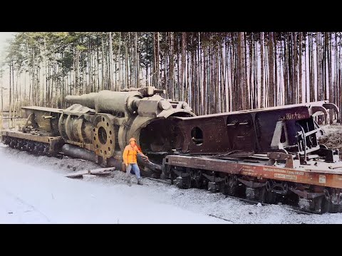 ドイツ陸軍 80cm列車砲 グスタフ 1945年 / 80-cm-Kanone (E) Schwerer Gustav 1945 - YouTube