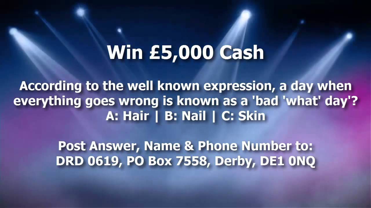Dickinson's Real Deal Competition Question 18th March 2015 - YouTube