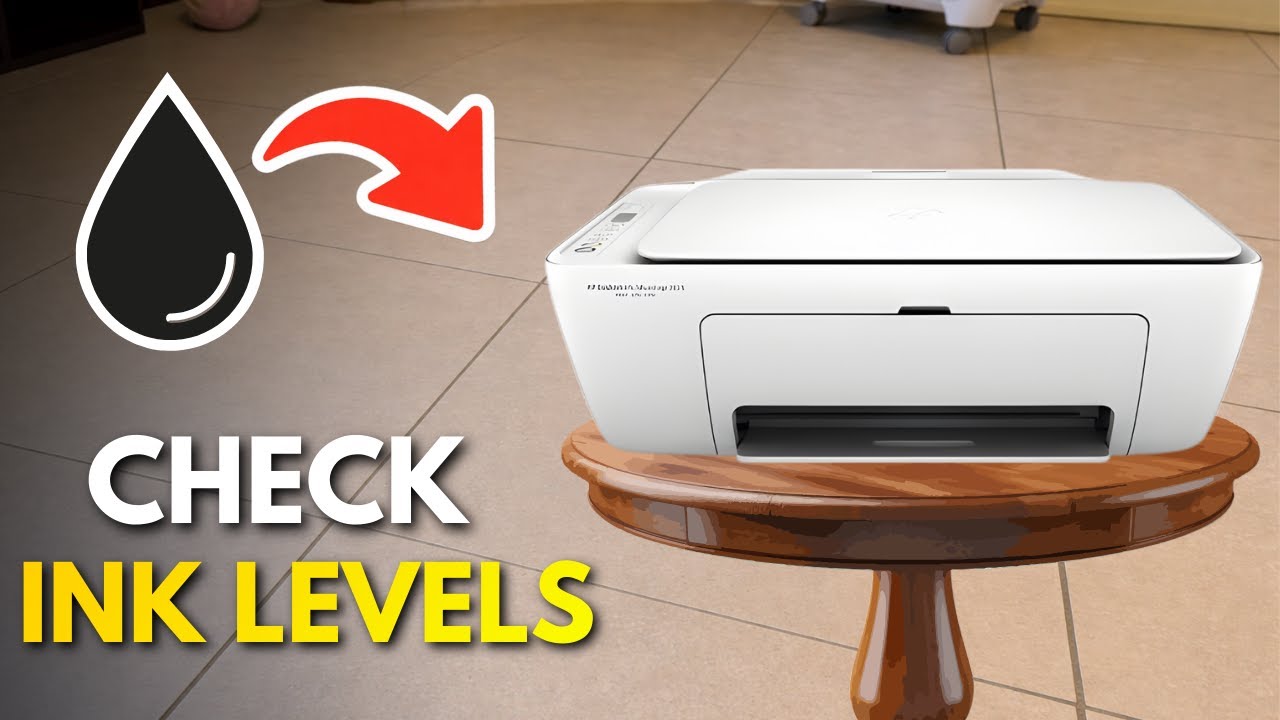 How to Check HP Deskjet Printer Ink Levels - YouTube