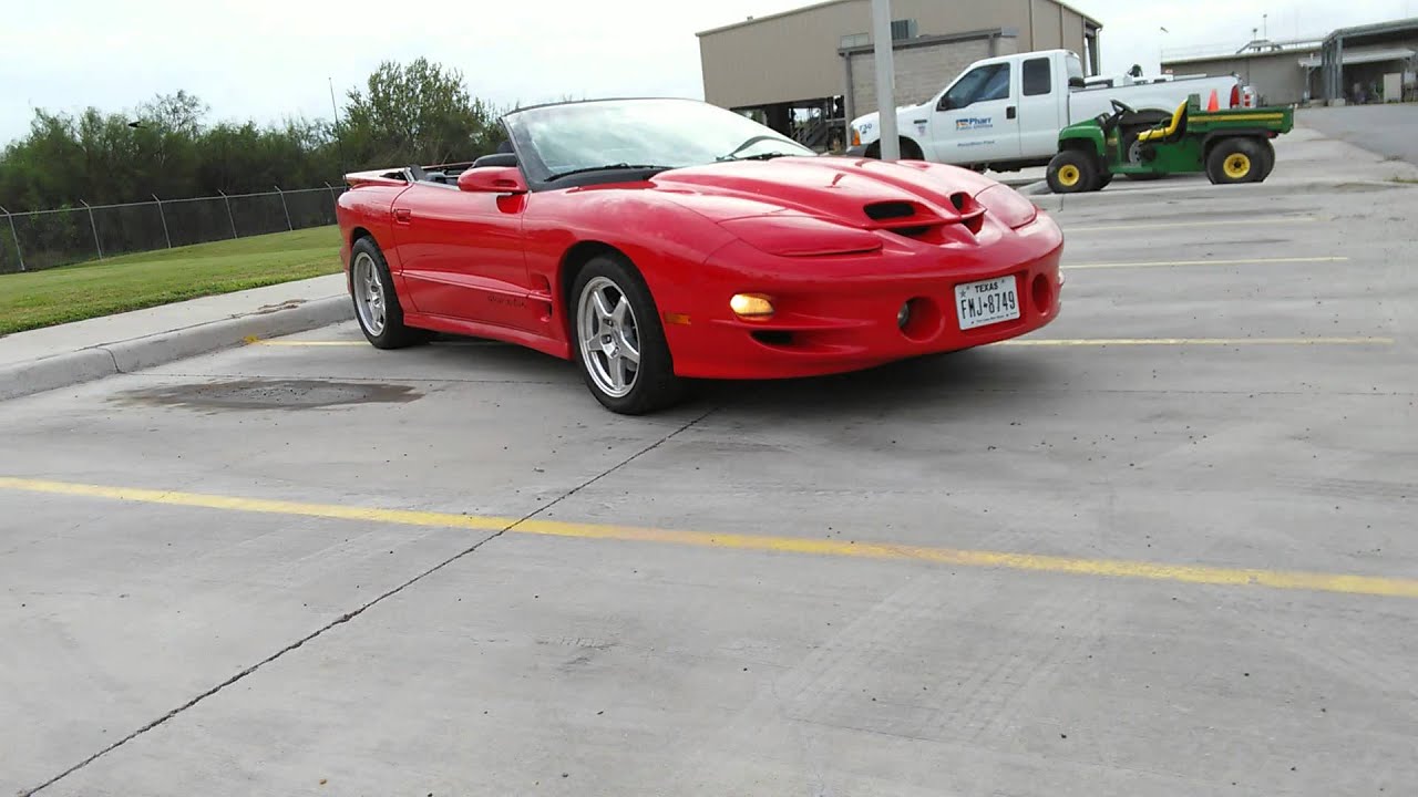 1998 trans am convertible - YouTube