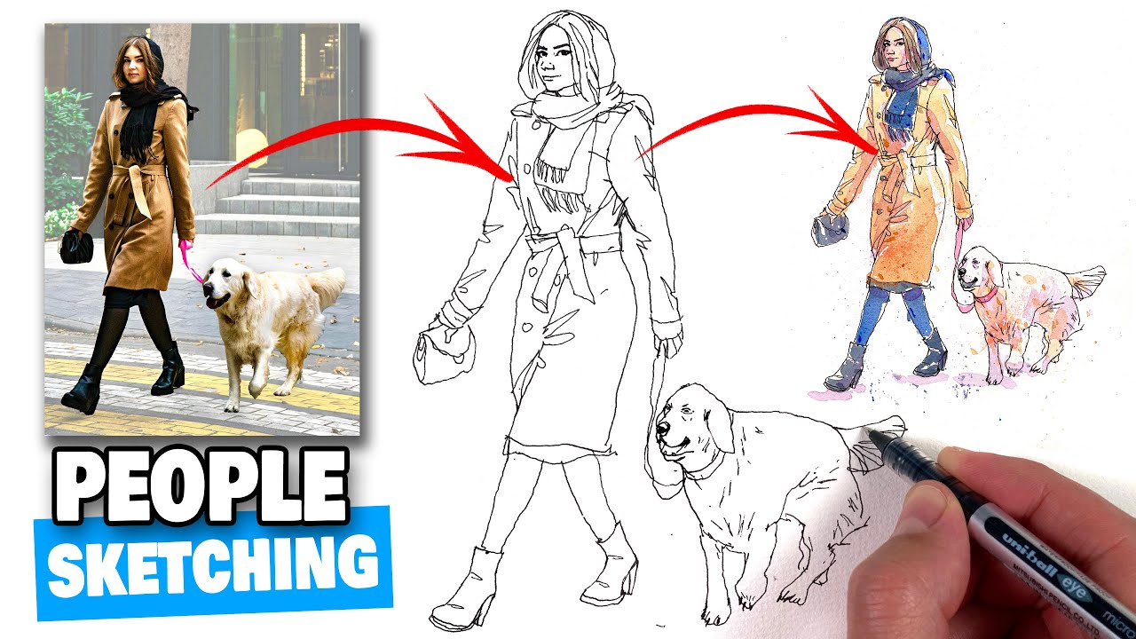 Improve your PEOPLE SKETCHING with these simple steps! - YouTube