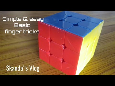 Rubik's Cube Basic Finger tricks(Finger tips)to solve Faster/Simple and ...