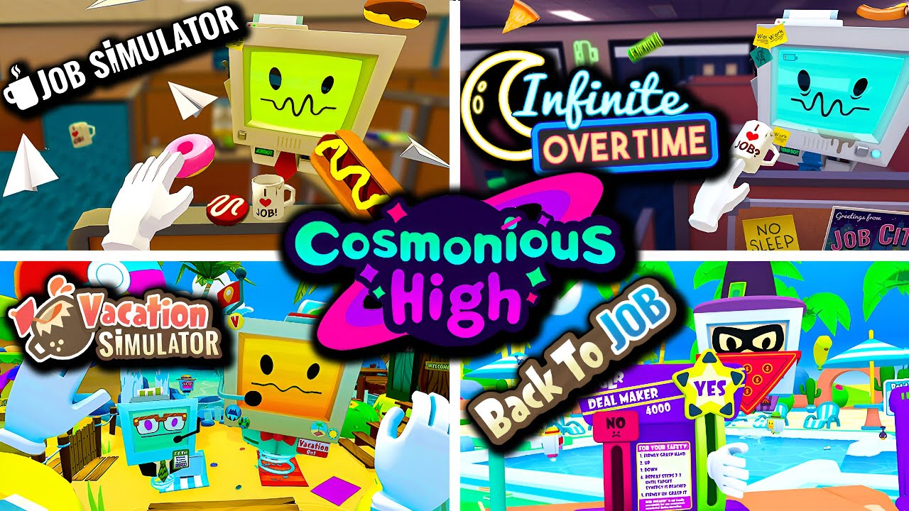 Owlchemy Labs VR Marathon | Job Sim + Infinite OT | Vacation Sim + Back ...