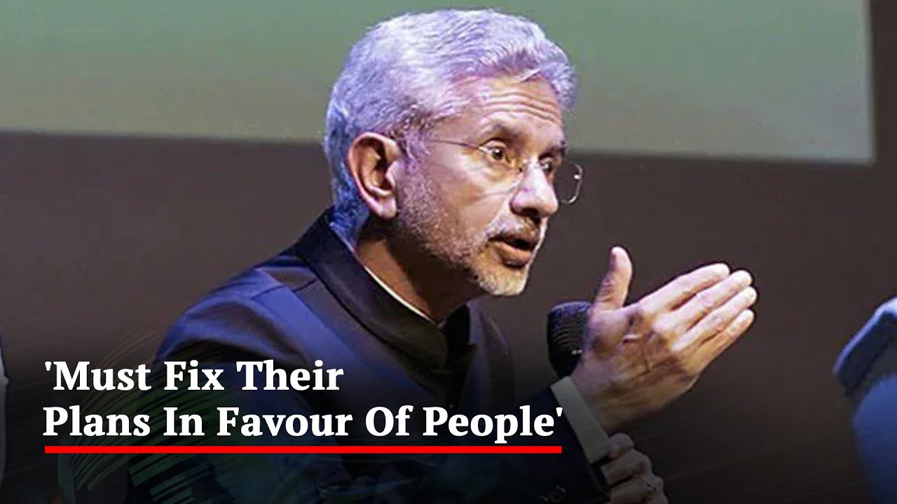 "Must Fix Their Plans In Favour Of People": S Jaishankar On Pakistan ...