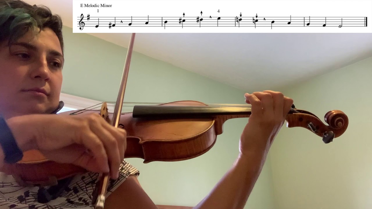 One Octave E minor Scale Violin - YouTube