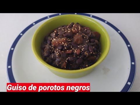 GUISO DE POROTOS NEGROS VEGANO | RECETAS VEGETARIAN - YouTube