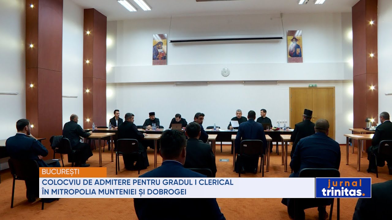 Colocviu de admitere pentru gradul I clerical în Mitropolia Munteniei ...