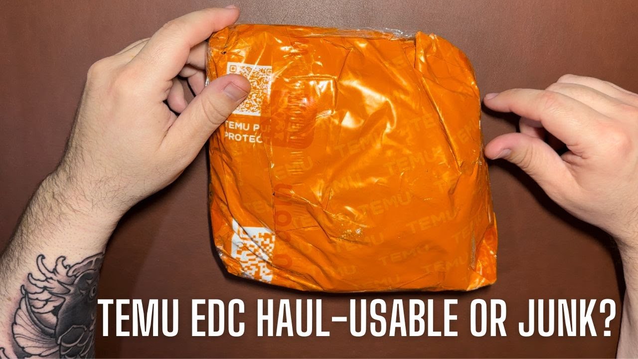 Temu EDC Haul- Usable Or Junk? - YouTube