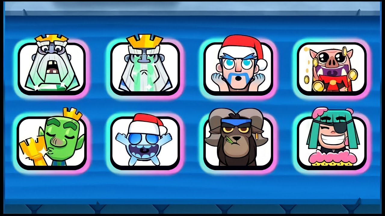 All 46 exclusive Clash Royale emotes | All limited Clash Royale emotes ...