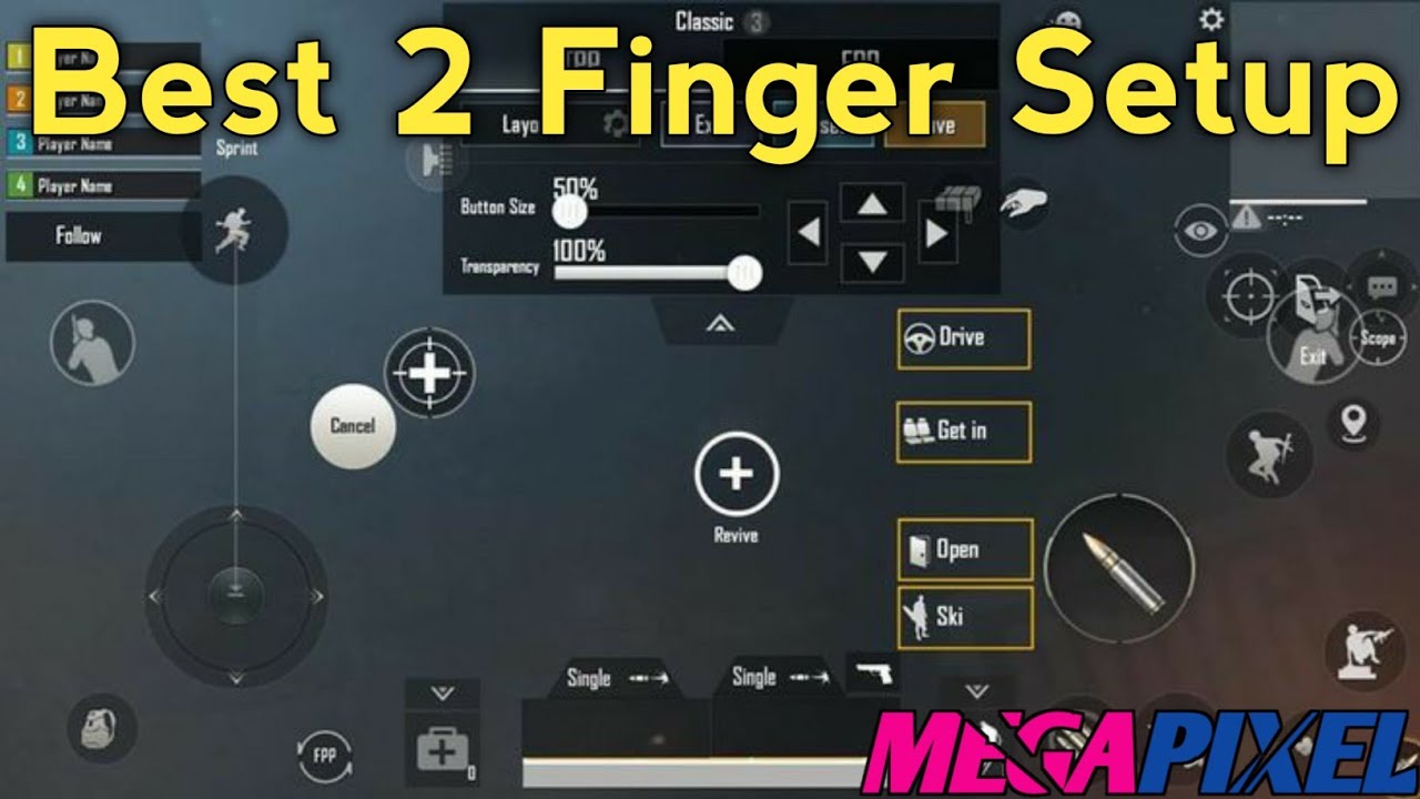 Best & Easy 2 Finger Setup || MegaPixeL Gamer || #PUBG_MOBILE - YouTube