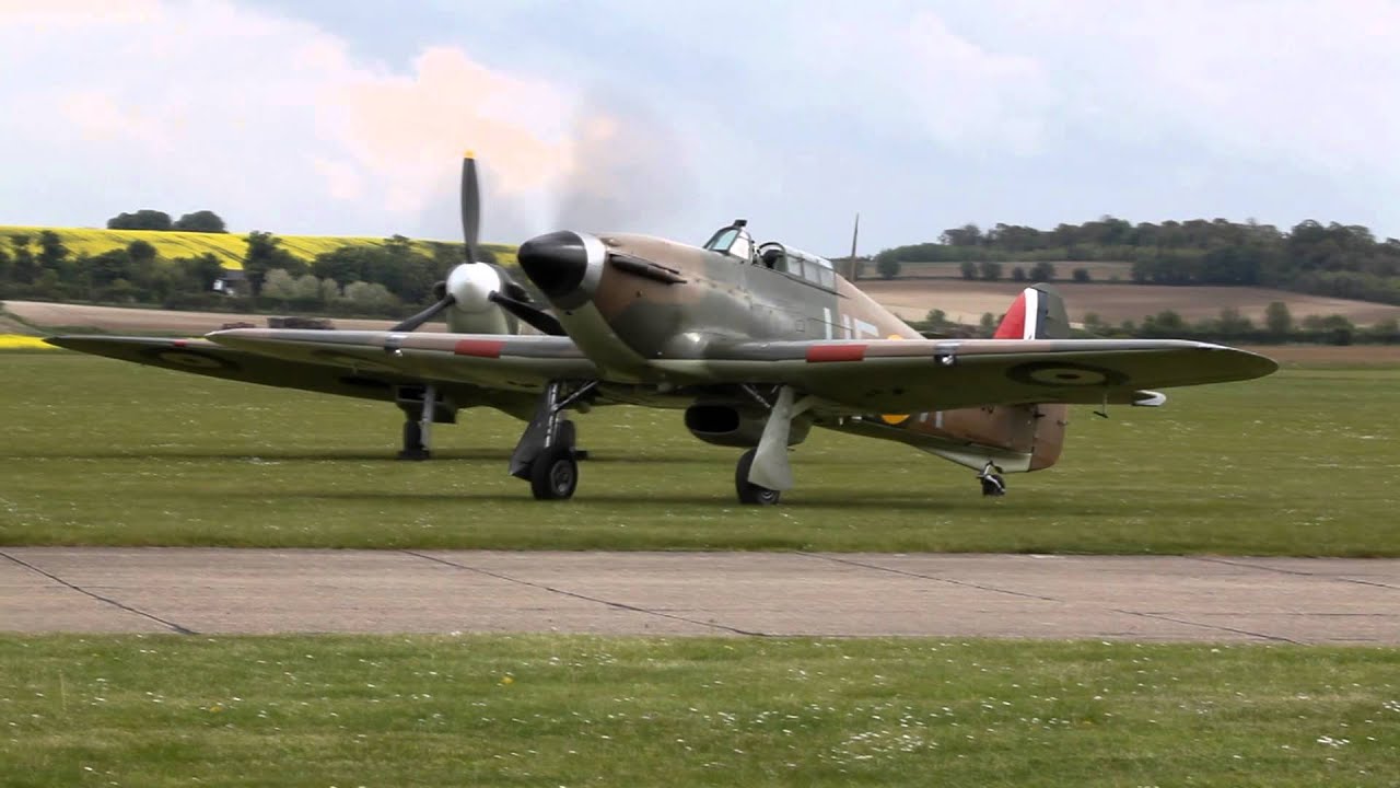 Duxford Hurricane,Spitfire,P47 - YouTube