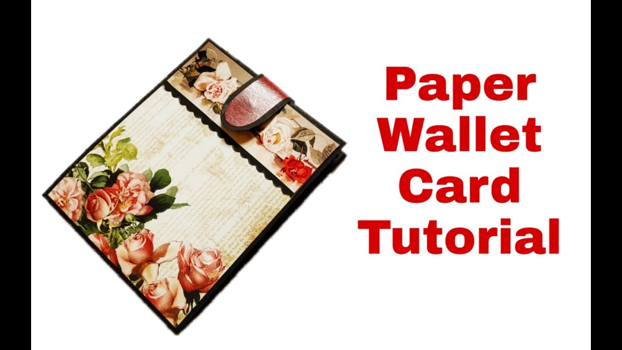 How to Make Paper Wallet Card | Paper Wallet Card Tutorial - YouTube