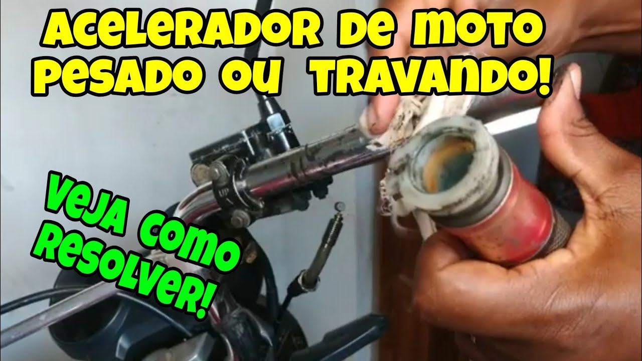 Moto Com o Cabo de Acelerador Pesado ou Travado, Veja Como Resolver ...