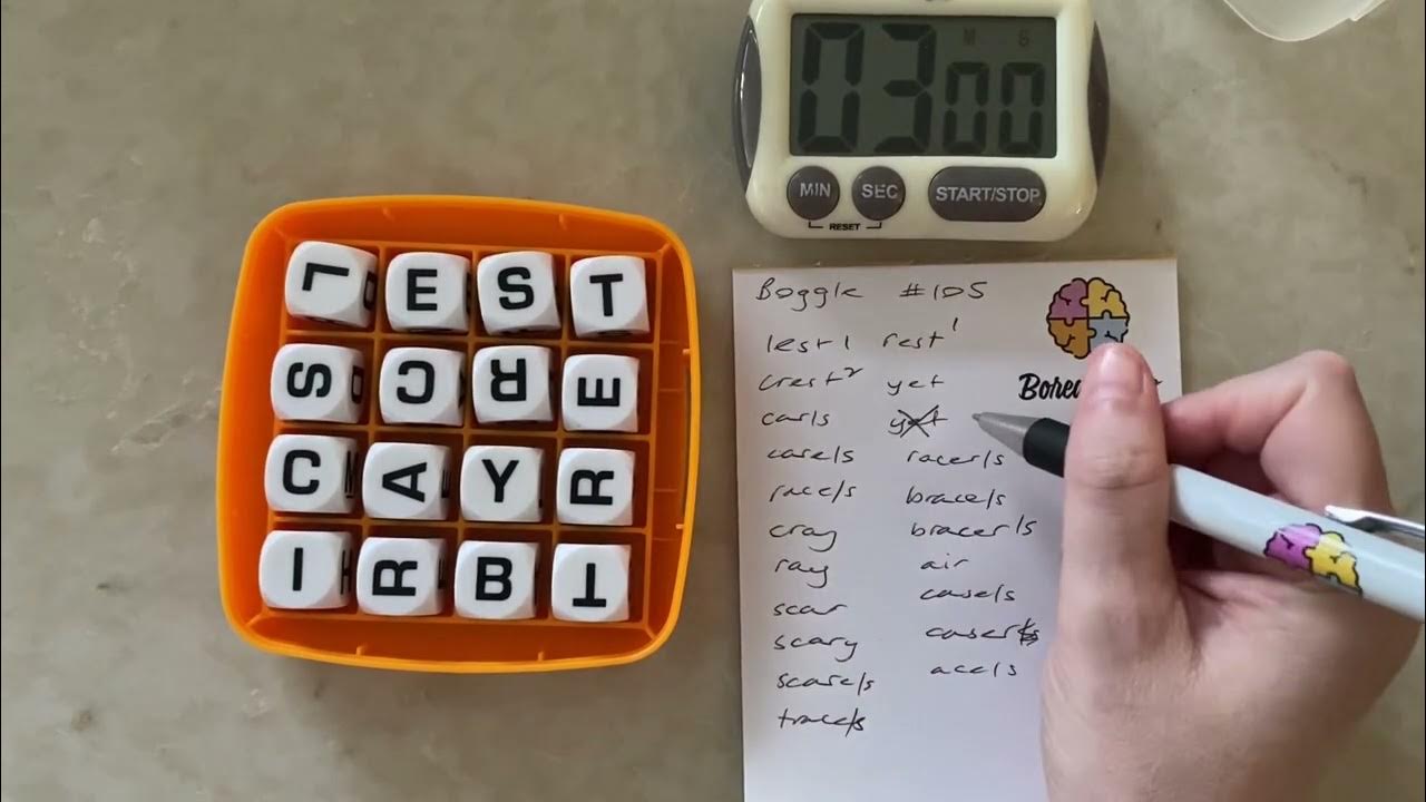 Boggle Game #105 - YouTube
