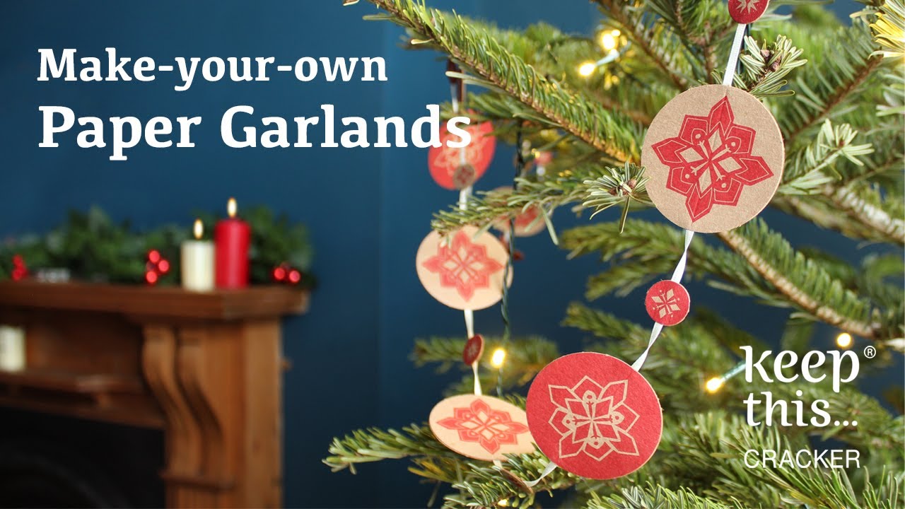 How to make a paper garland by Keep This Cracker - YouTube