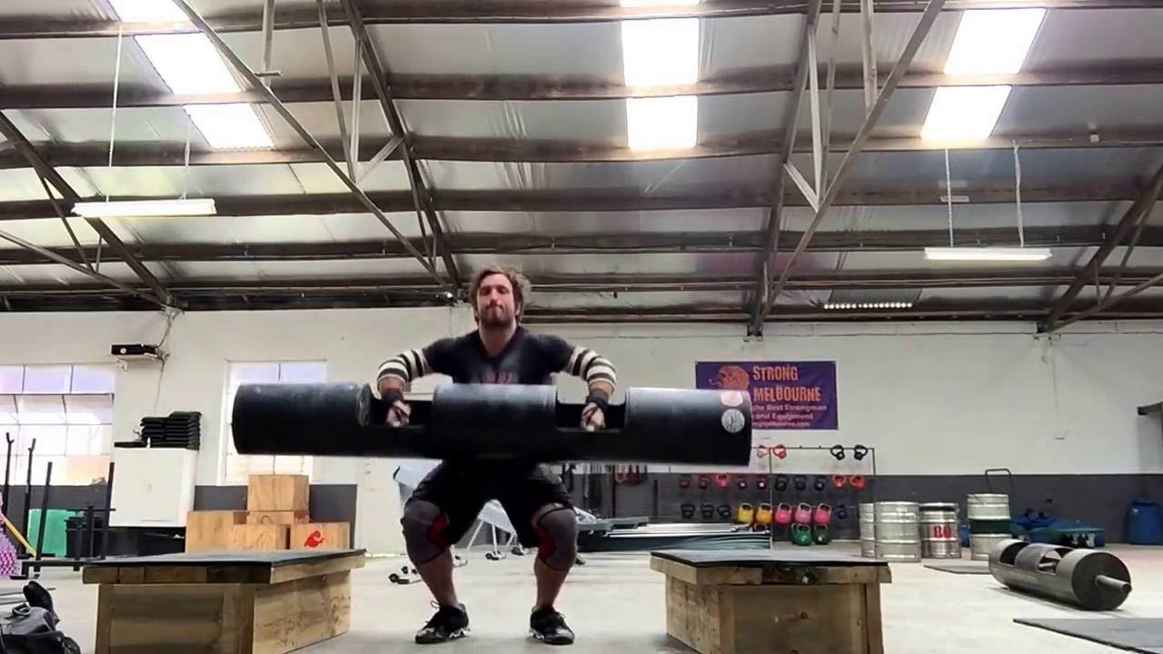 105kg log press x3 reps - YouTube