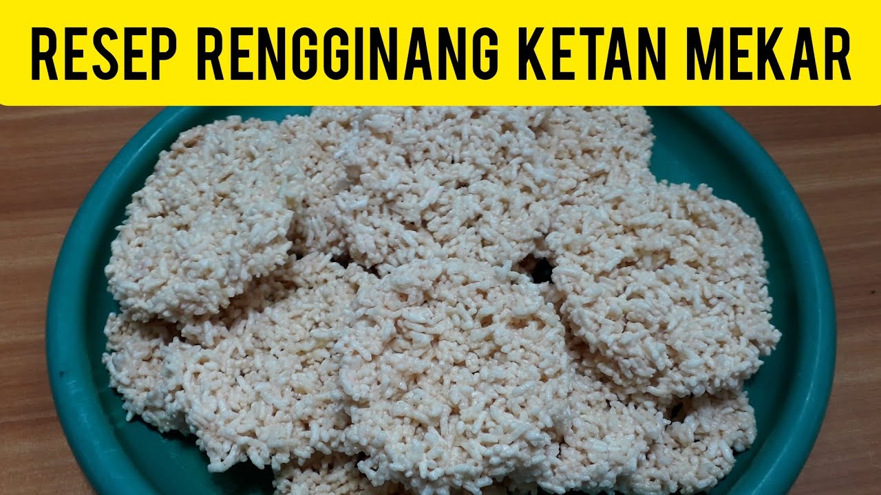 CARA MEMBUAT RENGGINANG KETAN MUDAH DAN SIMPEL || BISA UNTUK IDE USAHA ...